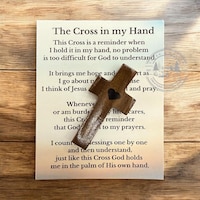 Faith Wooden Pocket Cross - Etsy