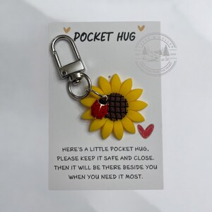 Sunflower and Ladybug Pocket Hugs, Sunflower Pocket Hugs, Keepsake ...