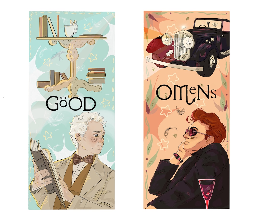 Good Omens Bookmarks - Etsy