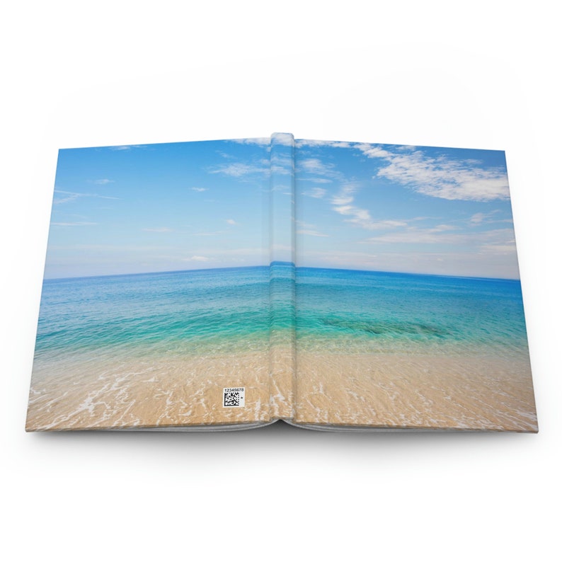 Hardcover Journal With Ocean Waves and Sand Cover | Daily Journal ...