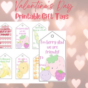 Valentine's Day Printable Gift Tags - Etsy