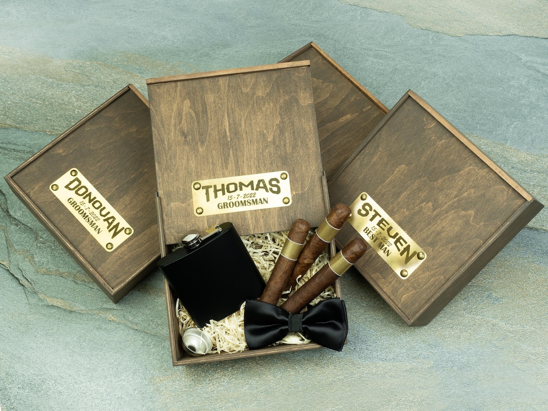 Groomsmen Invitation Gift Box Personalized, Best Man Proposal Gift From ...