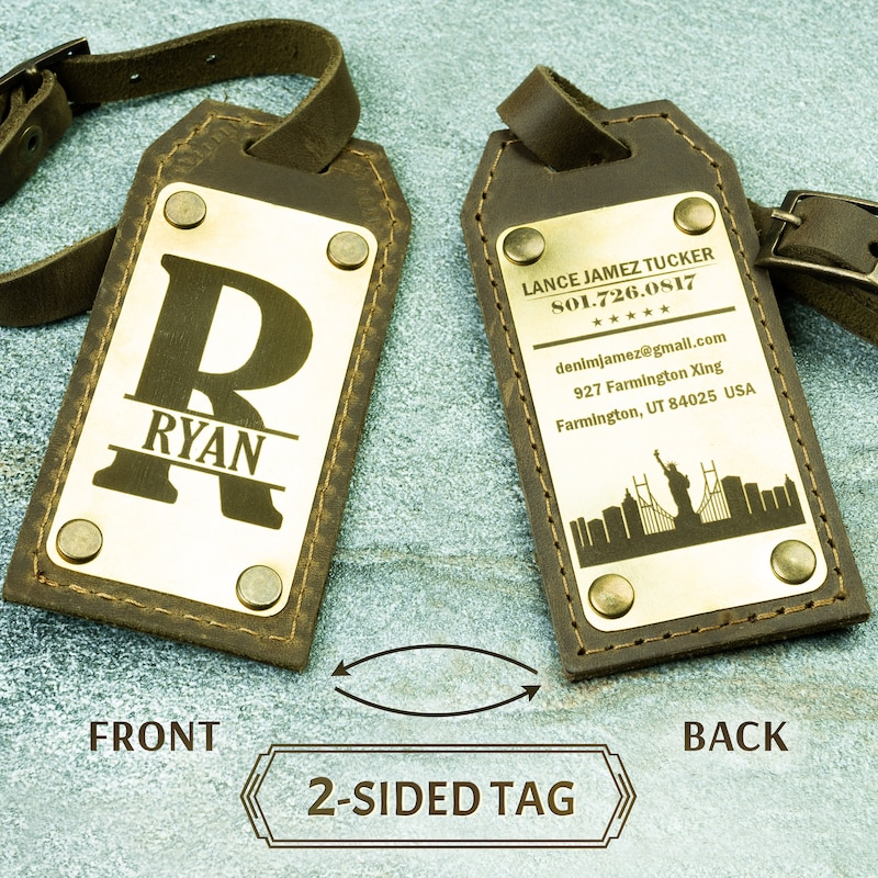 Custom Luggage Tags Name - Etsy
