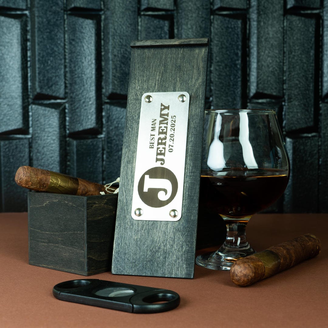 Engraved Cigar Box, Small Keepsake Box, Best Man Wedding Gift Box ...