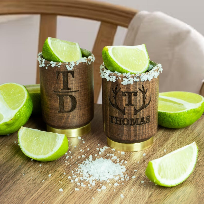 Custom Wood Shot Glasses: Groomsmen Gift, Bachelor Party Favors - Etsy