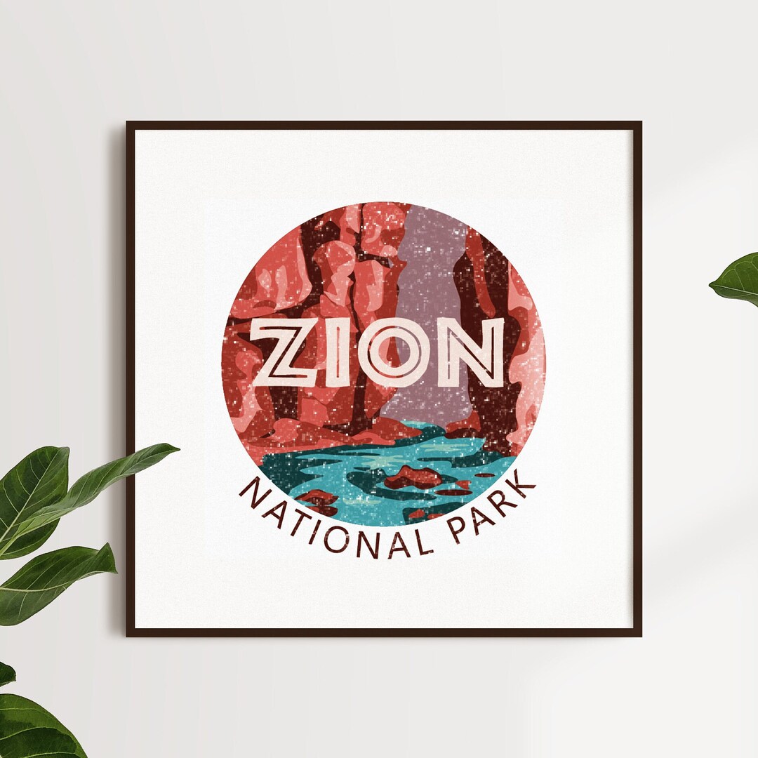 Zion National Park SVG PNG File Instant Download Zion Park - Etsy