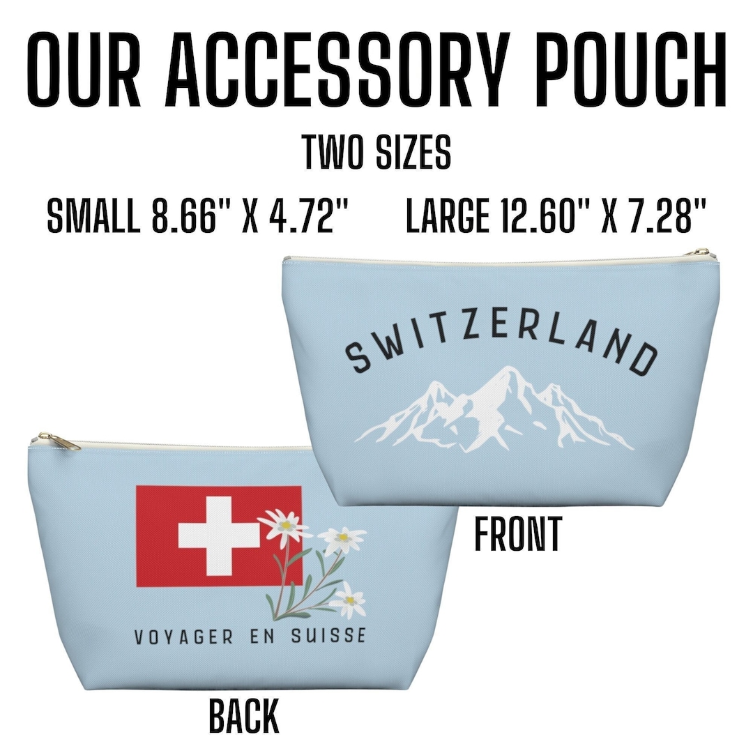Switzerland Accessory Pouch, Swiss Alps Travel Gift, Switzerland Travel ...