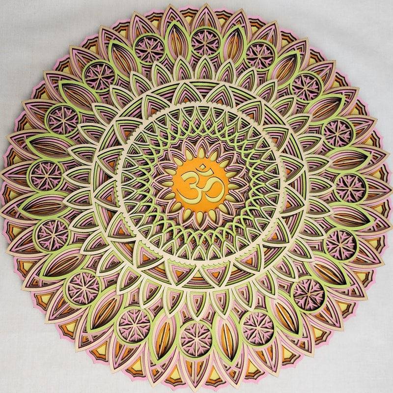 Mandala Om - Etsy