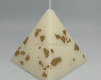 Artisan Pyramid Shaped Candle White - Etsy
