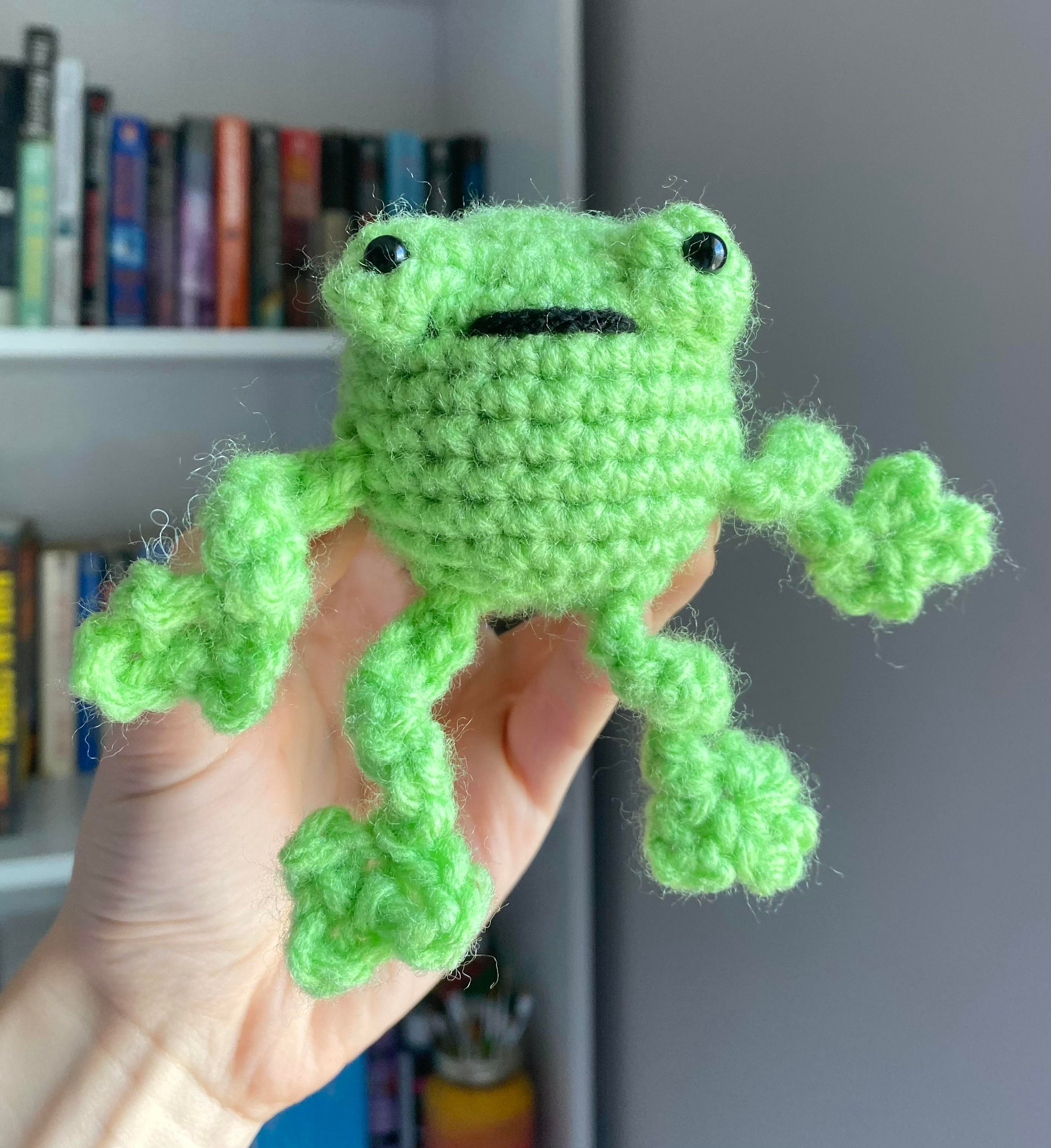 No Sew Long Legged Frog Crochet Pattern Easy No Sew Amigurumi - Etsy