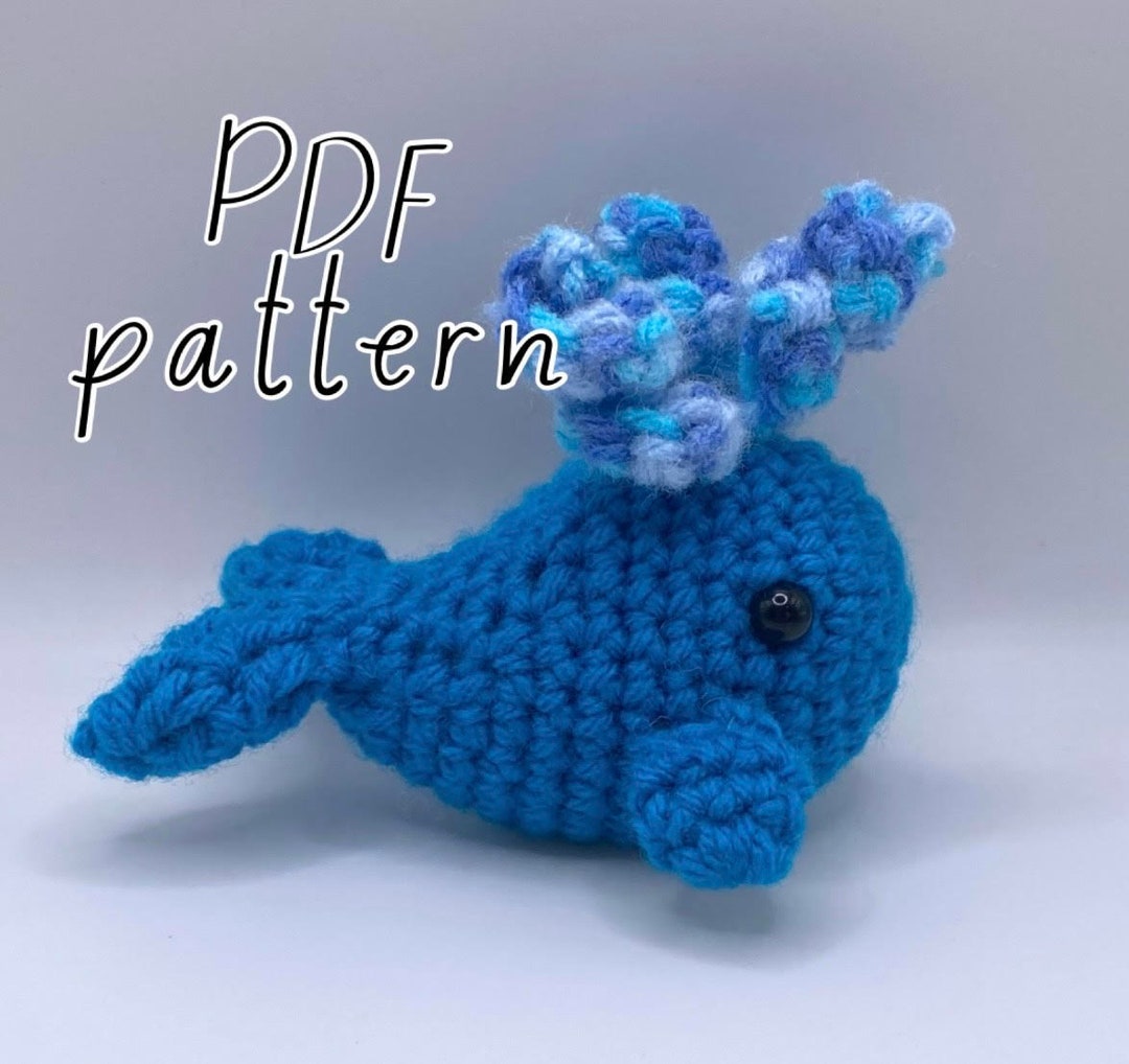 Willy the Whale Crochet Pattern, Easy Amigurumi Whale Pattern, Beginner ...