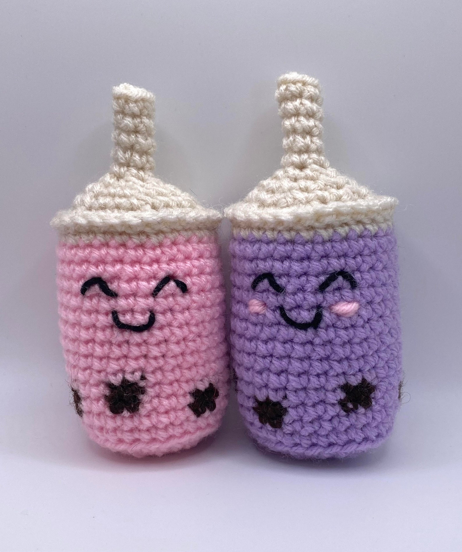 No Sew Boba Drink Crochet Pattern, Easy Kawaii Amigurumi Pattern, Boba ...