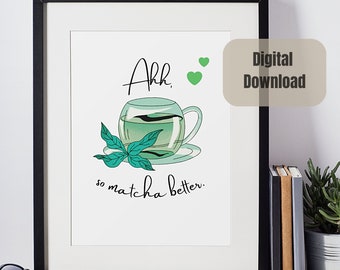 Bubble Tea Art Print Boba Milk Matcha Tea Poster Bubble Tea - Etsy