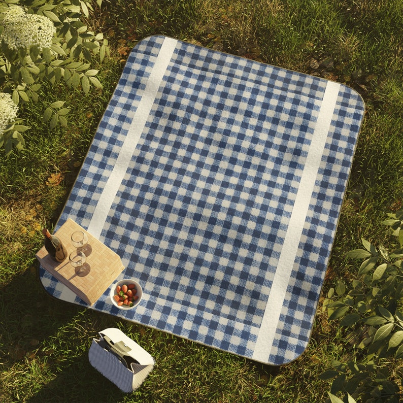 Picnic Blanket All American Blue - Etsy