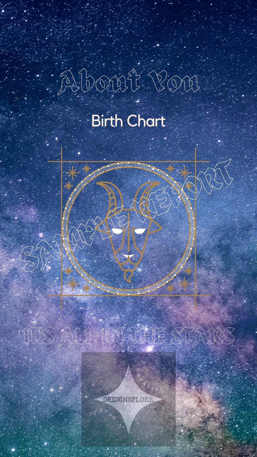 Natal Chart Birth Reports Birth Charts Personalized Birth - Etsy