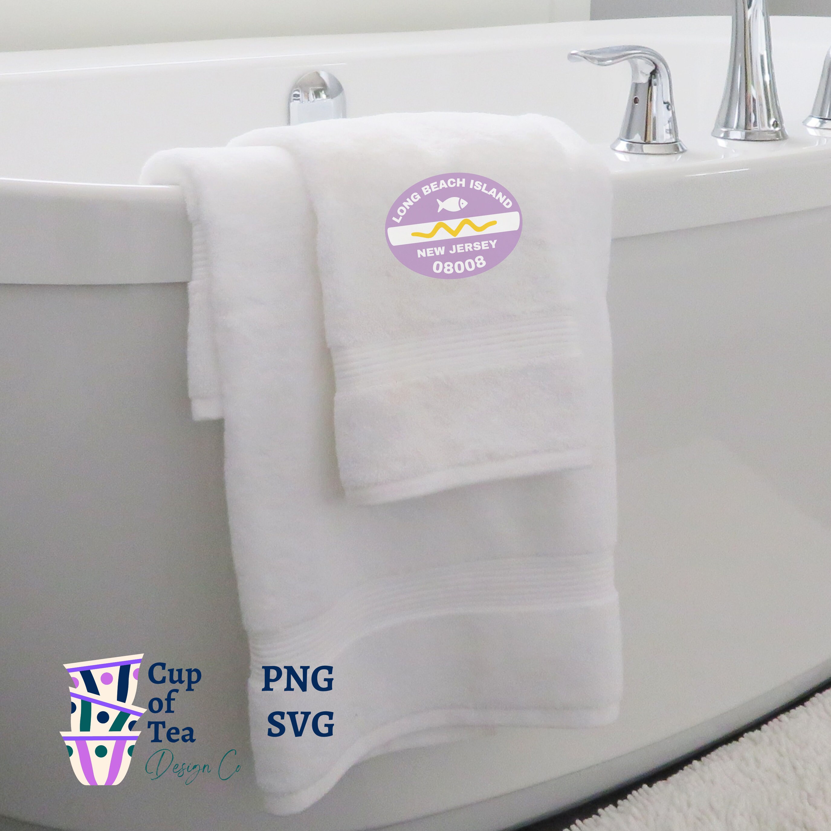 LBI New Jersey Beach Badge Svg Png Long Beach Island Shore NJ Digital ...