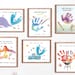Printable Father's Day Handprint Art Bundle of 6 Gift From Kids Baby ...
