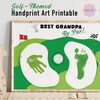 Father's Day Printable Handprint Gift Set for Grandfather for Dad Best ...