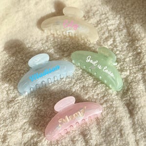 Custom Hair Claw Marble Hair Clip Retro Hair Accessory Gift for ...