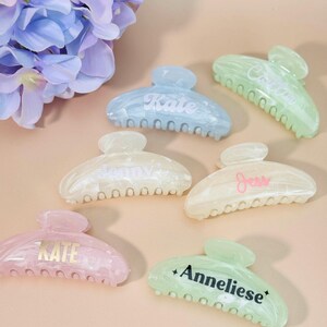 Custom Hair Claw Marble Hair Clip Retro Hair Accessory Gift for ...