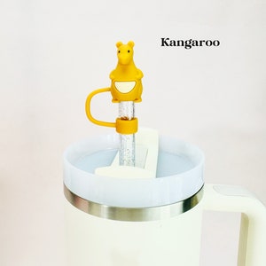 Dino Straw Topper Animal Straw Cover Tiger Straw Buddy Elephant Straw ...