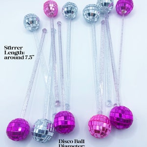 Disco Ball Drink Stirrer Disco Bar Cart Disco Ball Party Decor Disco ...