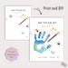 Printable Father's Day Handprint Art Bundle of 6 Gift From Kids Baby ...