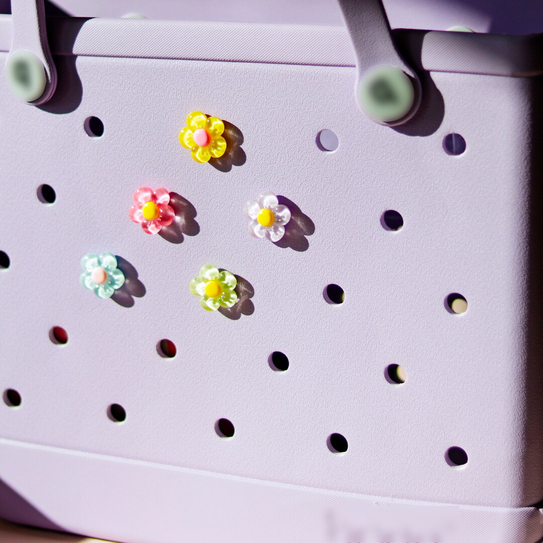 Retro Daisy Bog Bag Charm Flower Bog Bag Bits Floral Beach Bag ...