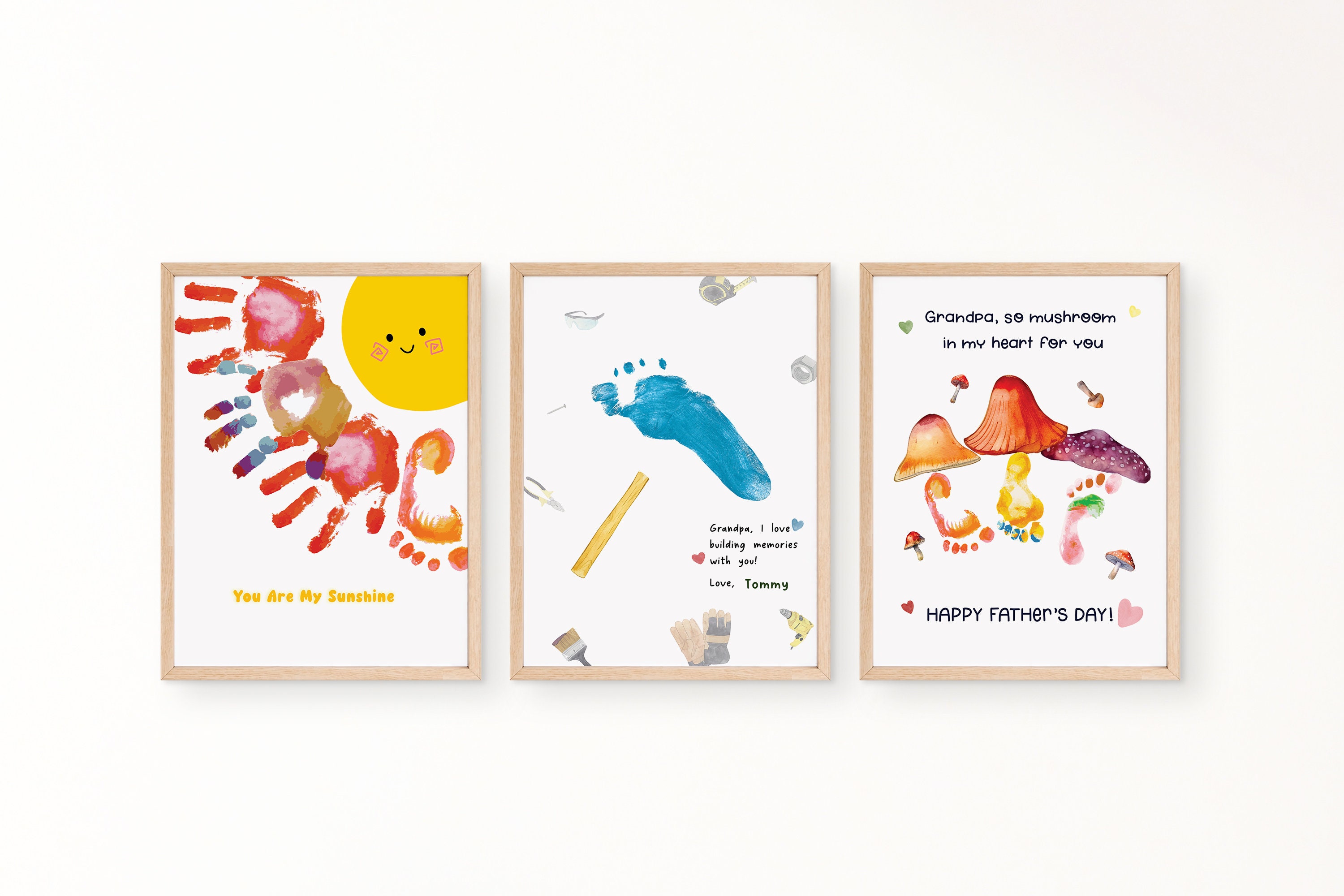 Grandparents Day Printable Handprint Craft Art for Grandpa - Etsy