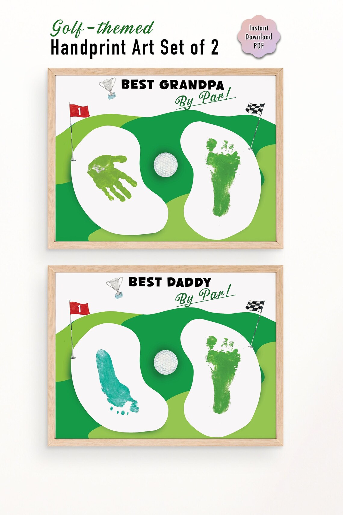 Father's Day Printable Handprint Gift Set for Grandfather - Etsy