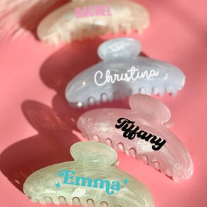 Custom Hair Claw Marble Hair Clip Retro Hair Accessory Gift for ...
