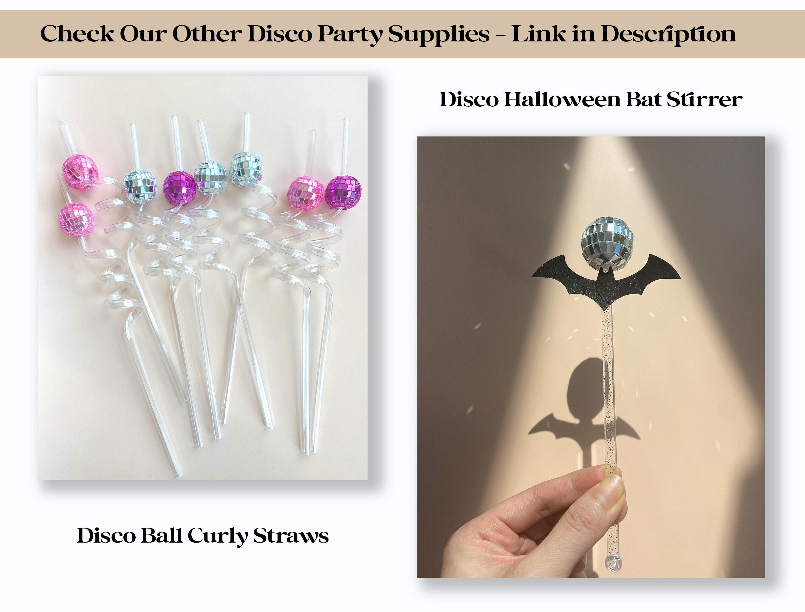 Disco Ball Drink Stirrer Disco Bar Cart Disco Ball Party Decor - Etsy