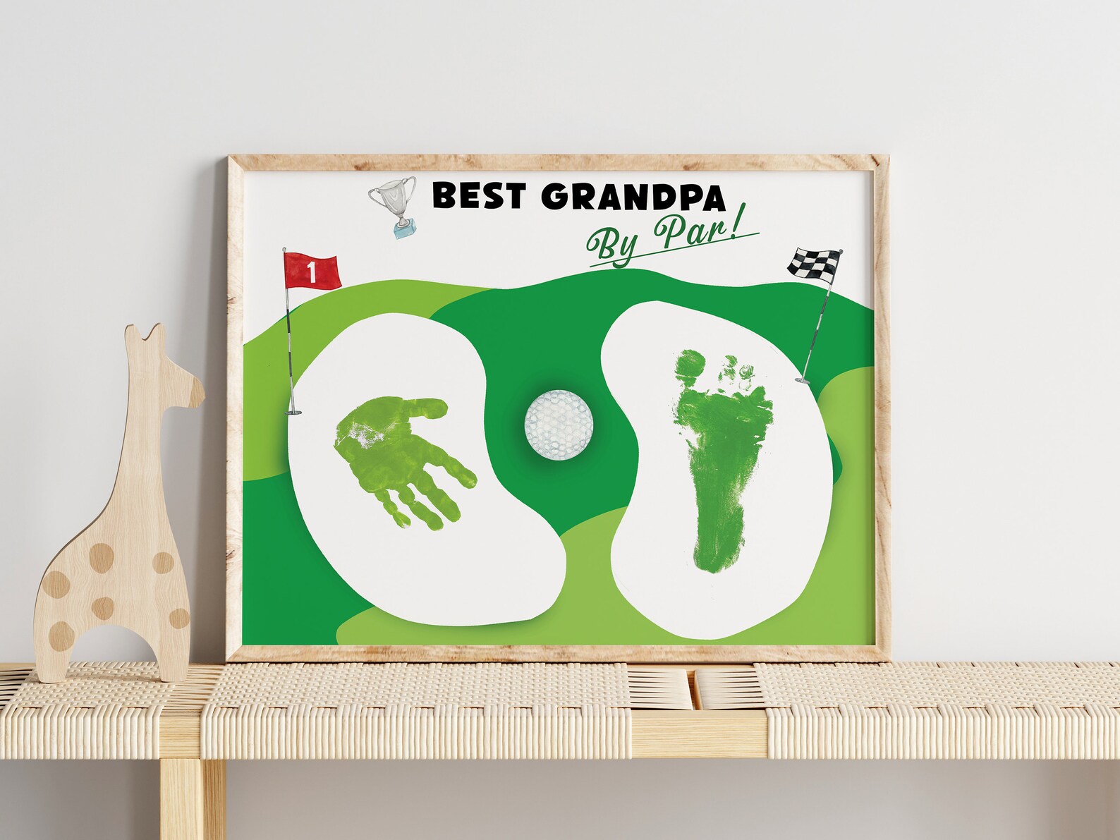 Father's Day Printable Handprint Gift Set for Grandfather for Dad Best ...