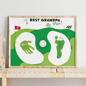 Father's Day Printable Handprint Gift Set for Grandfather for Dad Best ...