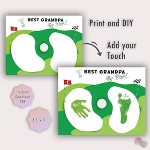 Father's Day Printable Handprint Gift Set for Grandfather for Dad Best ...