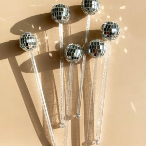 Disco Ball Drink Stirrer Disco Bar Cart Disco Ball Party Decor Disco ...