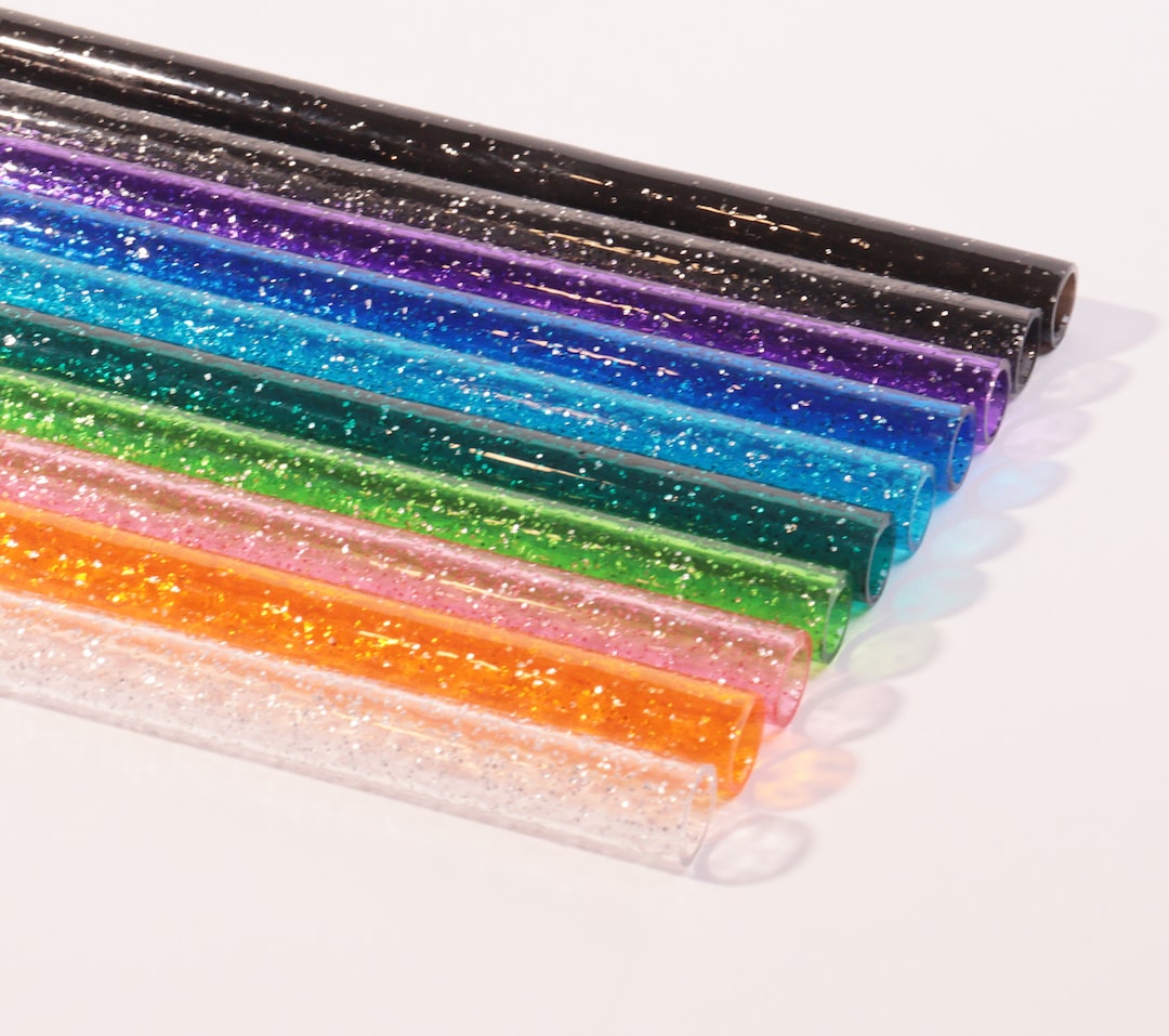 Glitter Tumbler Straw Replacement Straw Cup Accessory Glitter Straw for ...