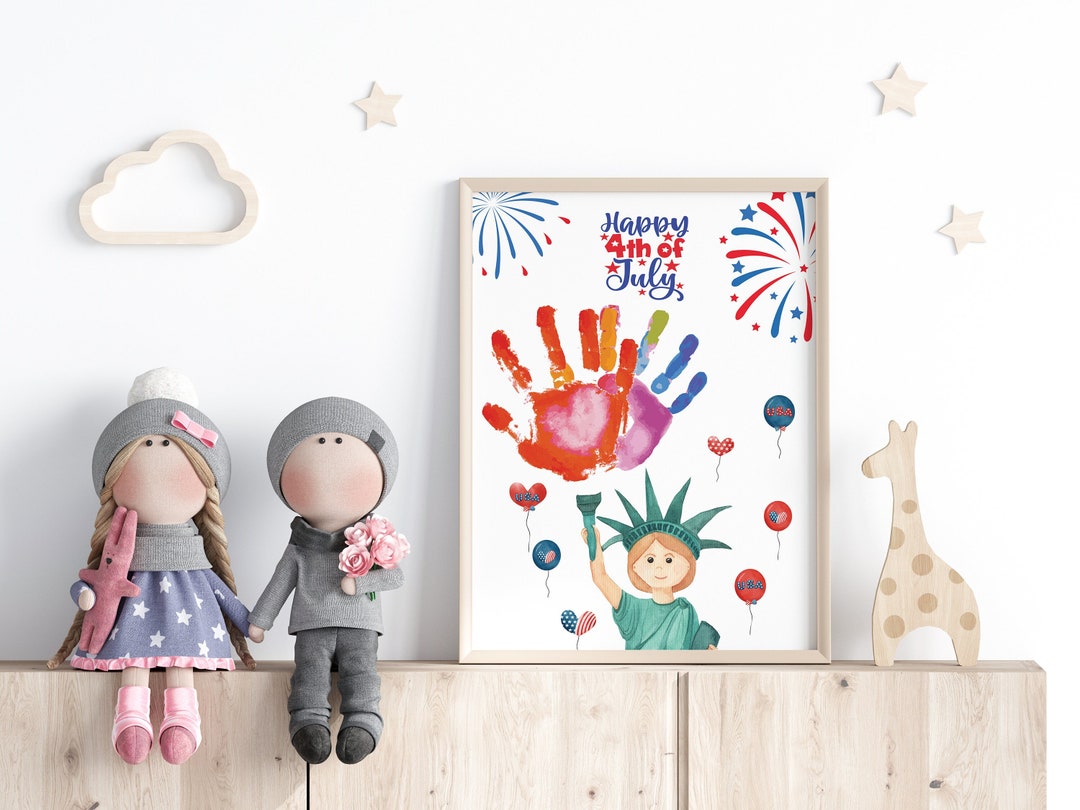 Buy Happy 4th of July Printable Handprint Art Statue of Liberty for Kid ...