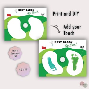 Father's Day Printable Handprint Gift Set for Grandfather for Dad Best ...