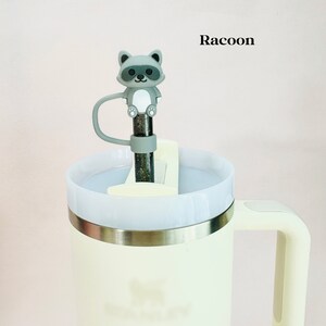 Dino Straw Topper Animal Straw Cover Tiger Straw Buddy Elephant Straw ...