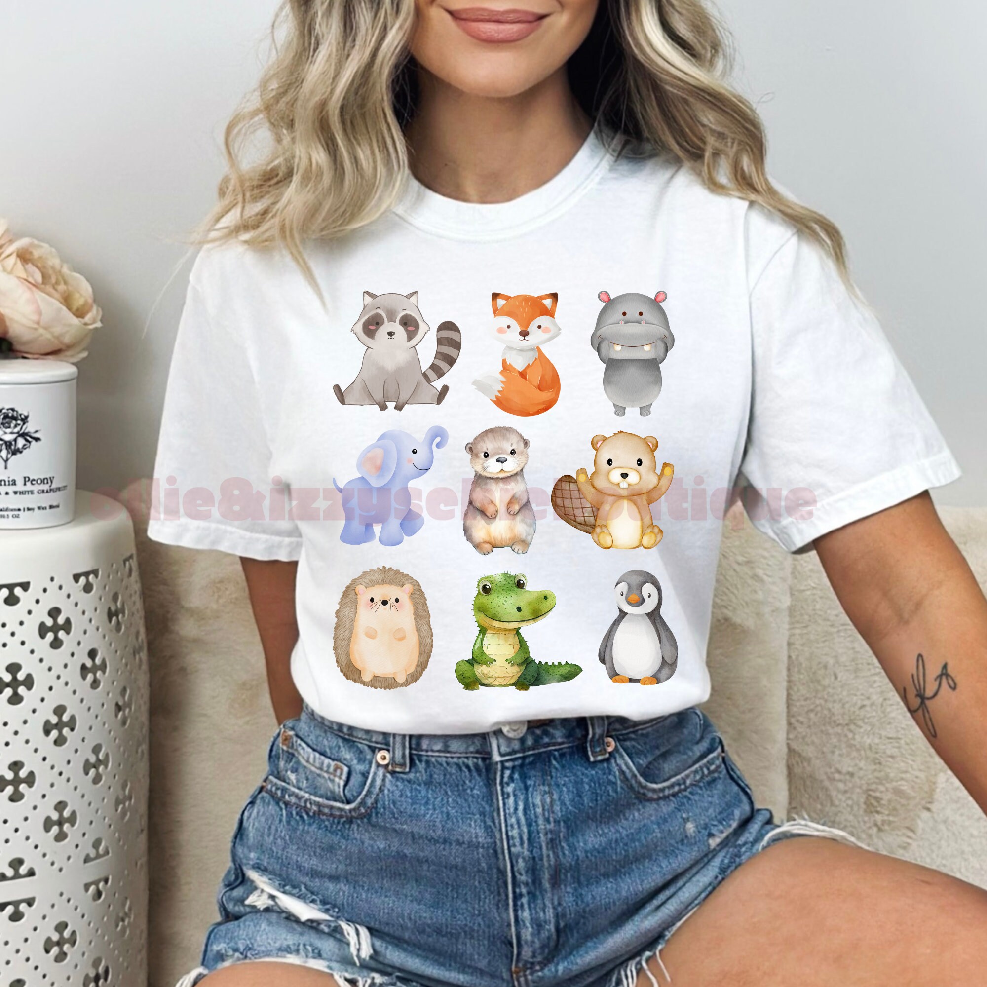 Cute Animals Digital Download Png Nursery Wall Art Instant Download ...