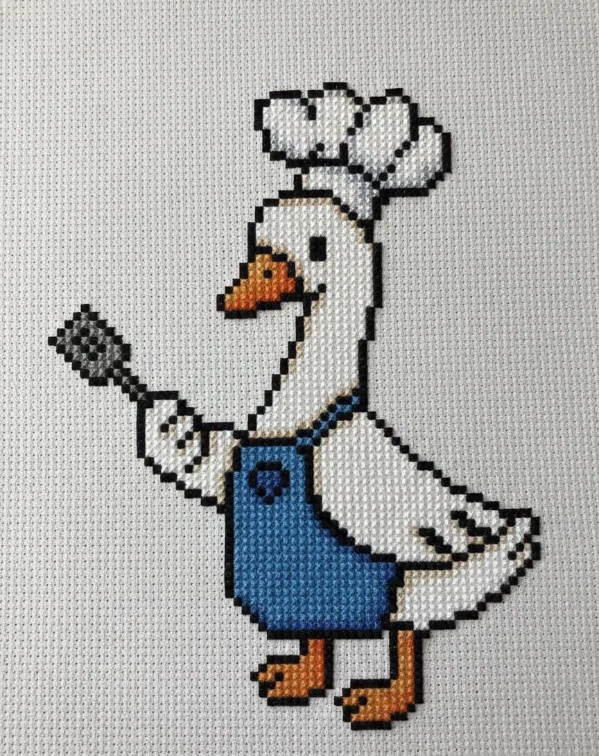 Chef Goose Cross Stitch Pattern - Etsy