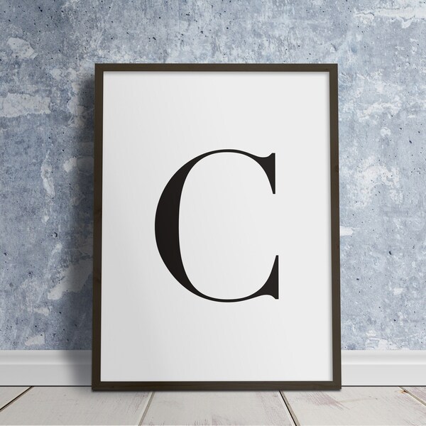Letter C Print - Etsy