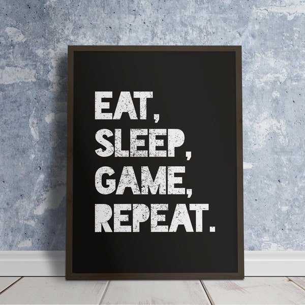Eat Sleep Game - Etsy