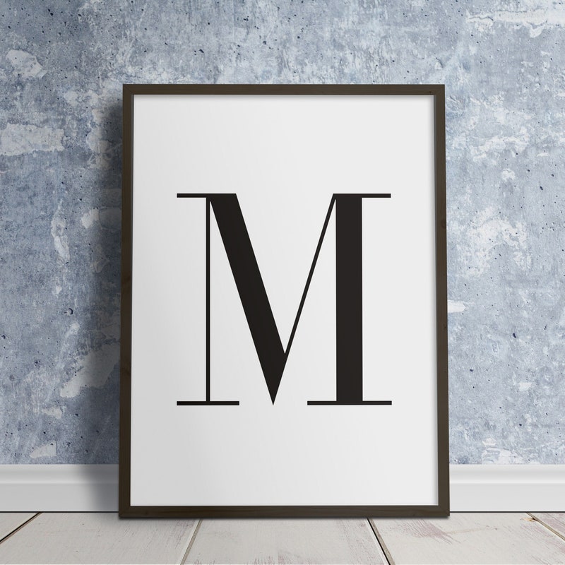 Letter M Initial - Etsy