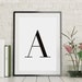 Printable Letter K Initial Print, Minimalist Alphabet Poster, Digital ...