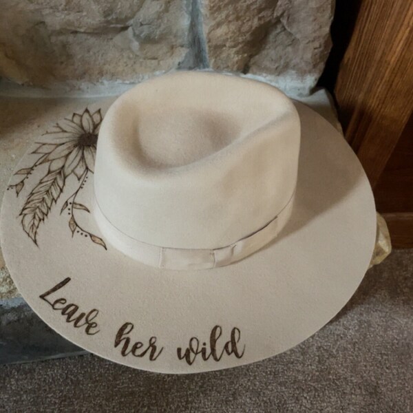 Custom Hand Burned Cowboy Hat - Etsy