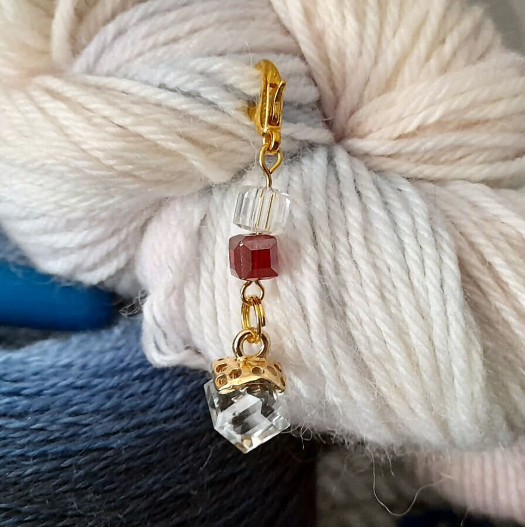 Crystal Cubes Stitch Markers /progress Keepers - Etsy