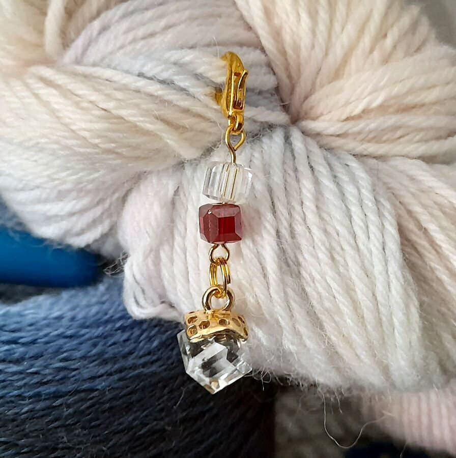 Crystal Cubes Stitch Markers /progress Keepers - Etsy Australia