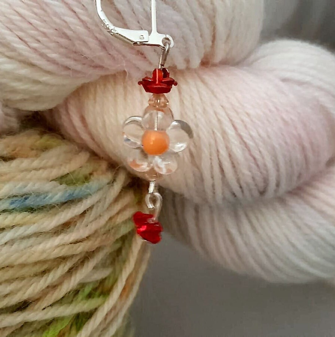 Some Flower Power Stitch Markers / Progress Keepers - Etsy